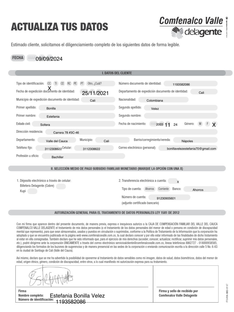 1 Formato Actualiza Tus Datos Abril 2022 V7 | PDF