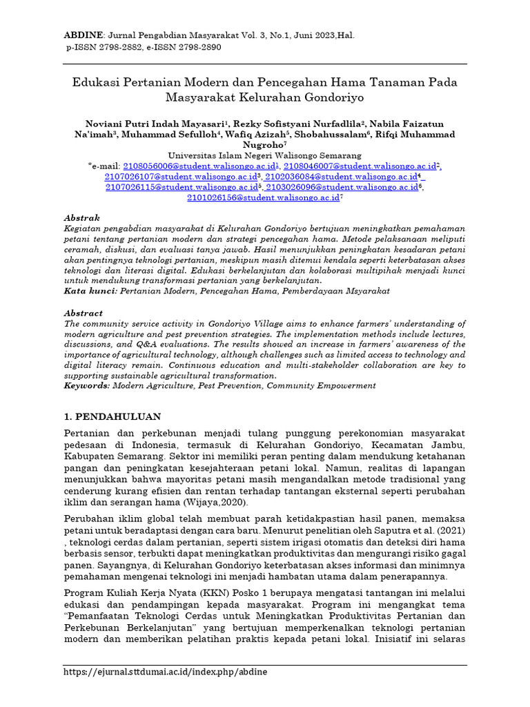 Edukasi Pertanian Modern Dan Pencegahan Hama Tanaman Pada Masyarakat ...