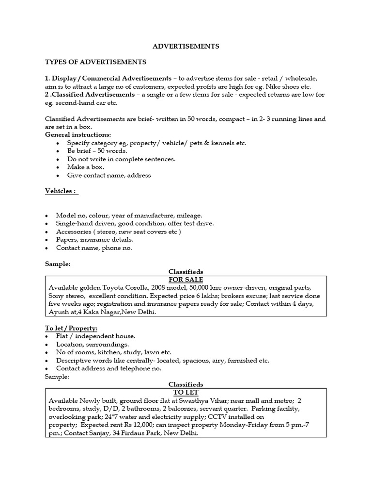 Ads, Invitations, Formal Letters & LWS | PDF | Argument | Thought