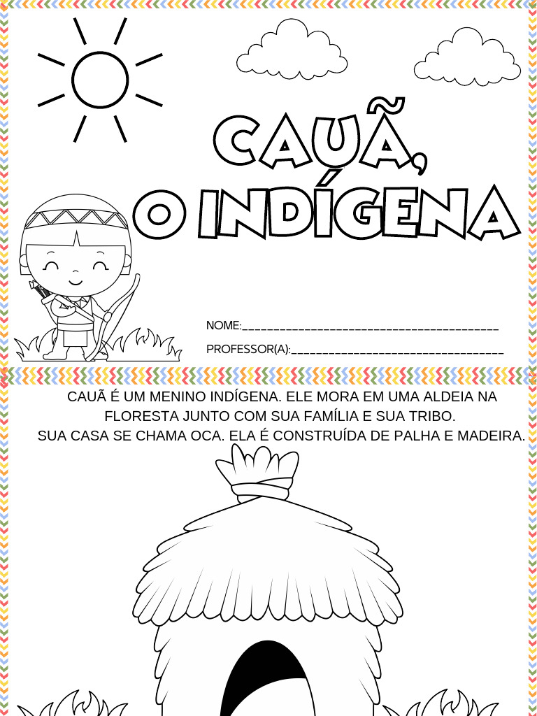 ATIVIDADES CAUA O INDIGENA COM BORDA NJPHDF PDF | PDF