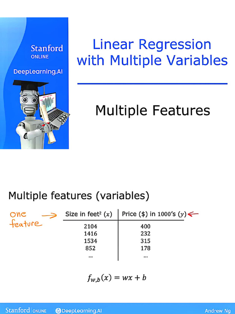 08 Multiple Features LR | PDF