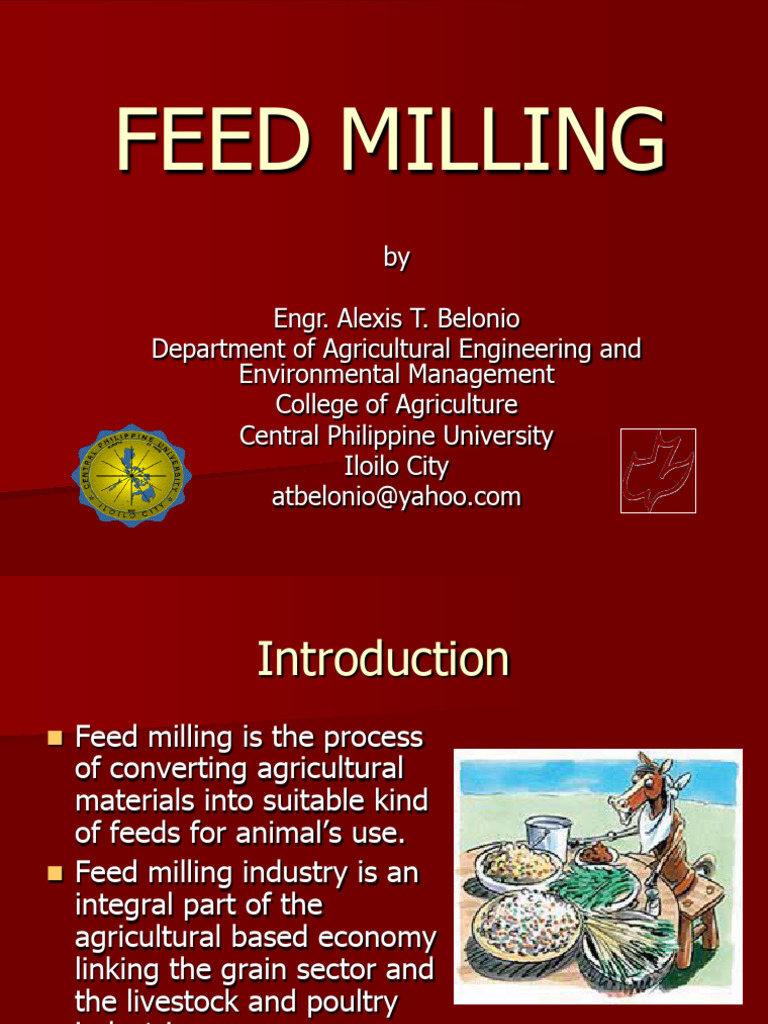 Chapter 17 Feed Milling | PDF | Animal Feed | Mill (Grinding)