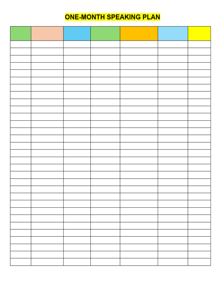 Speaking Checklist | PDF