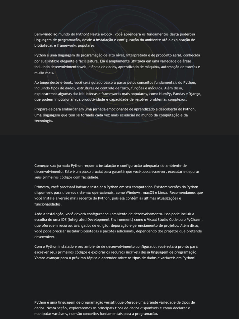 Introdução Ao Python Pdf Pdf Python Linguagem De Programação
