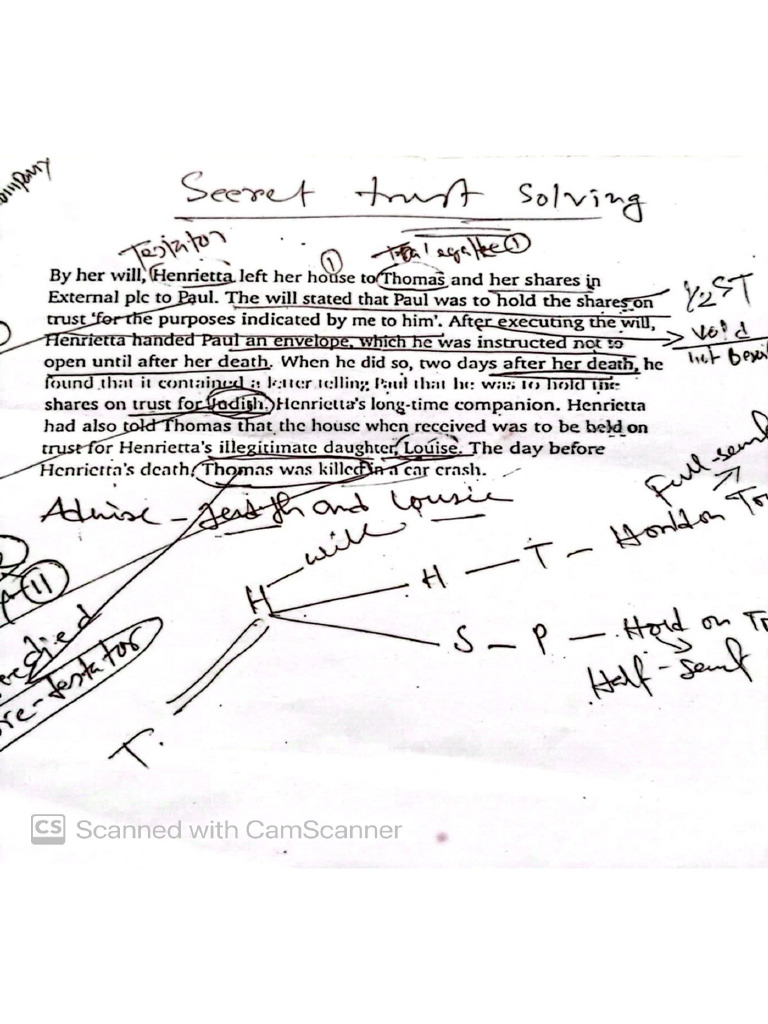 Secret Trust Solving | PDF