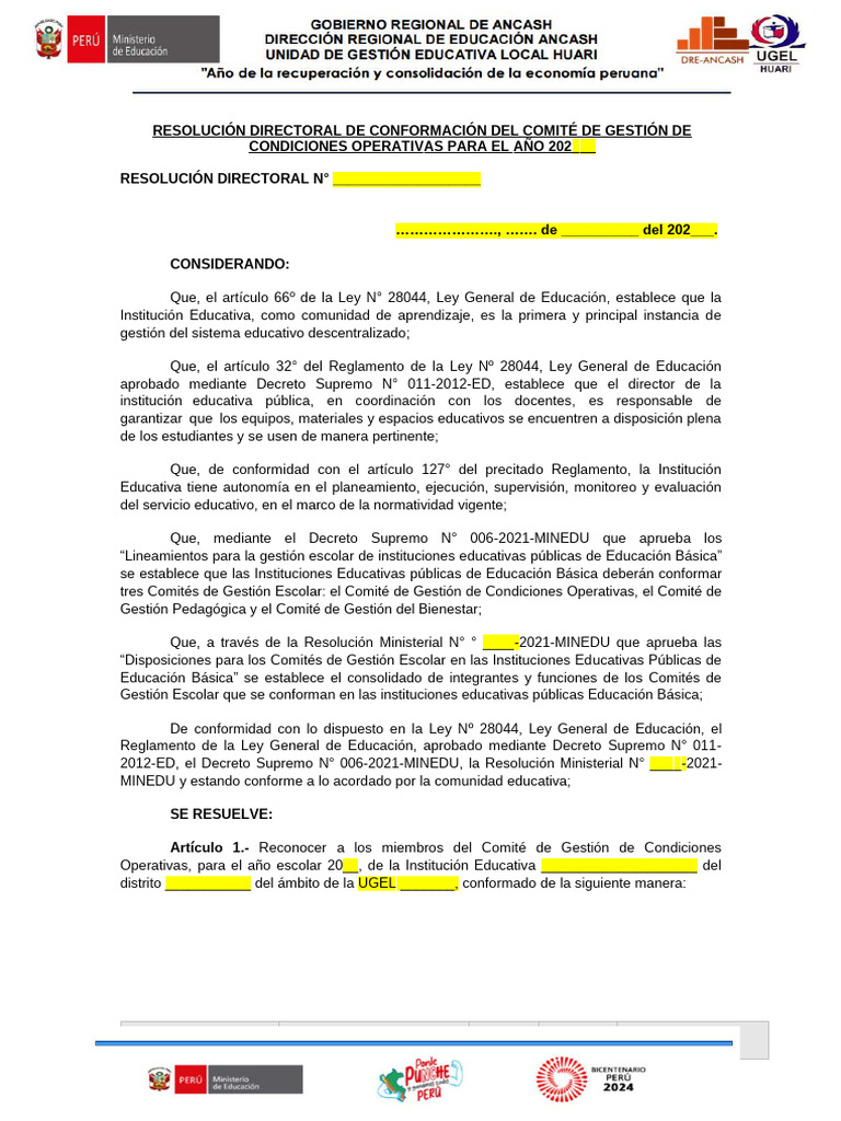 Ejemplo de Documento de Sustento para La Fam | PDF