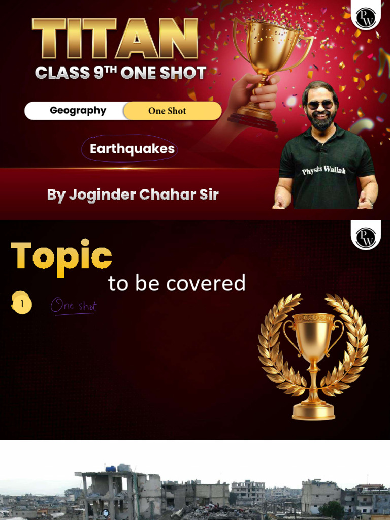 Earthquake Overview for Class 9 ICSE | PDF | Earthquakes | Tsunami