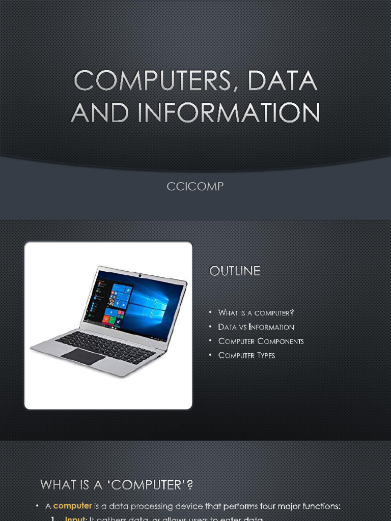 CCICOMP 02 Computers Data Information | PDF