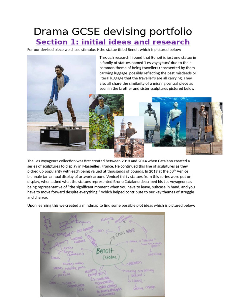Drama gcse devising portfolio | PDF | Chronic Traumatic Encephalopathy ...