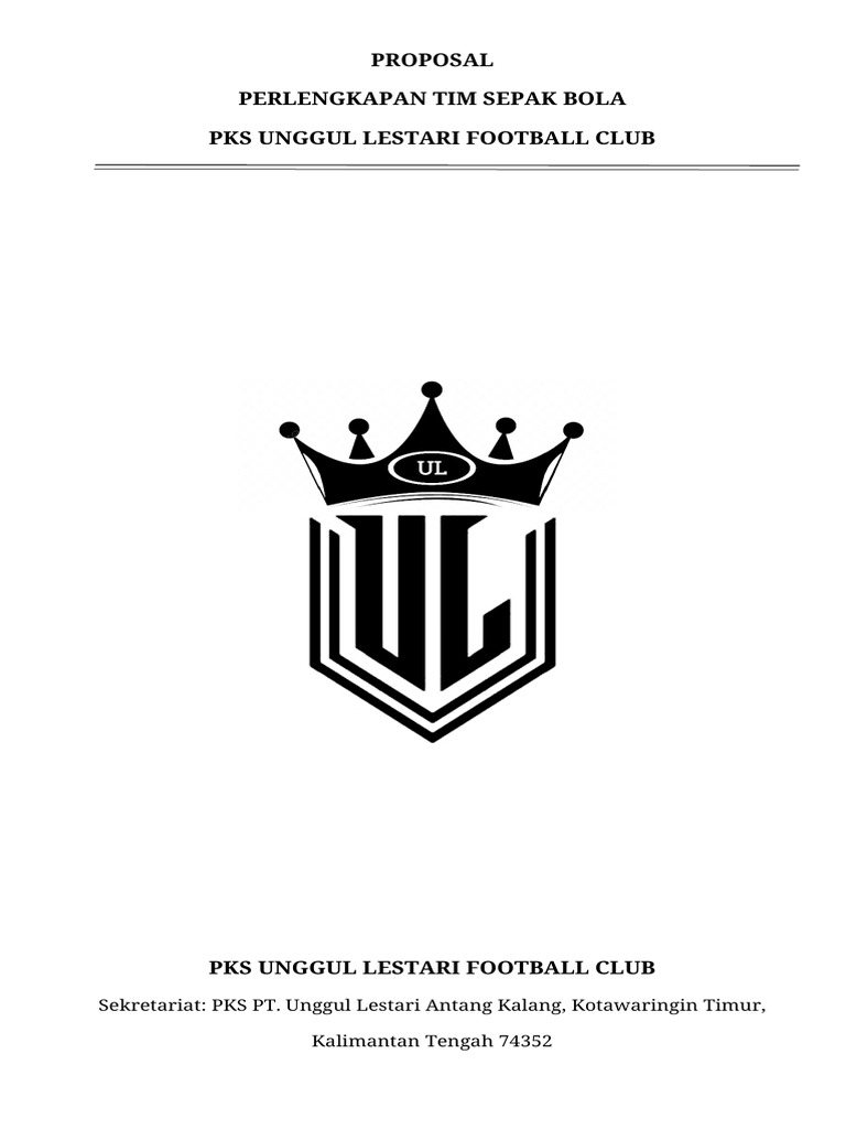 Proposal Bantuan Peralatan Sepak Bola | PDF