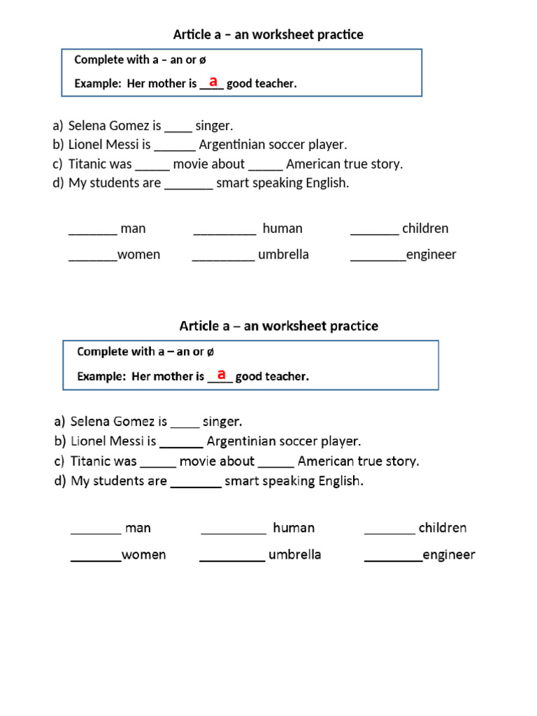 Article A - An - None | PDF