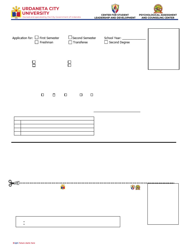Ucu-Cat Application Form | PDF