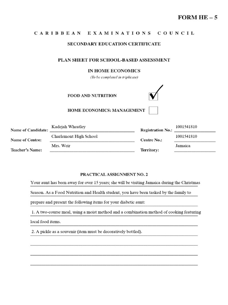 Kadejah Wheatley FNH Time Plan Draft - PDF 2 | PDF | Pudding | Pickling