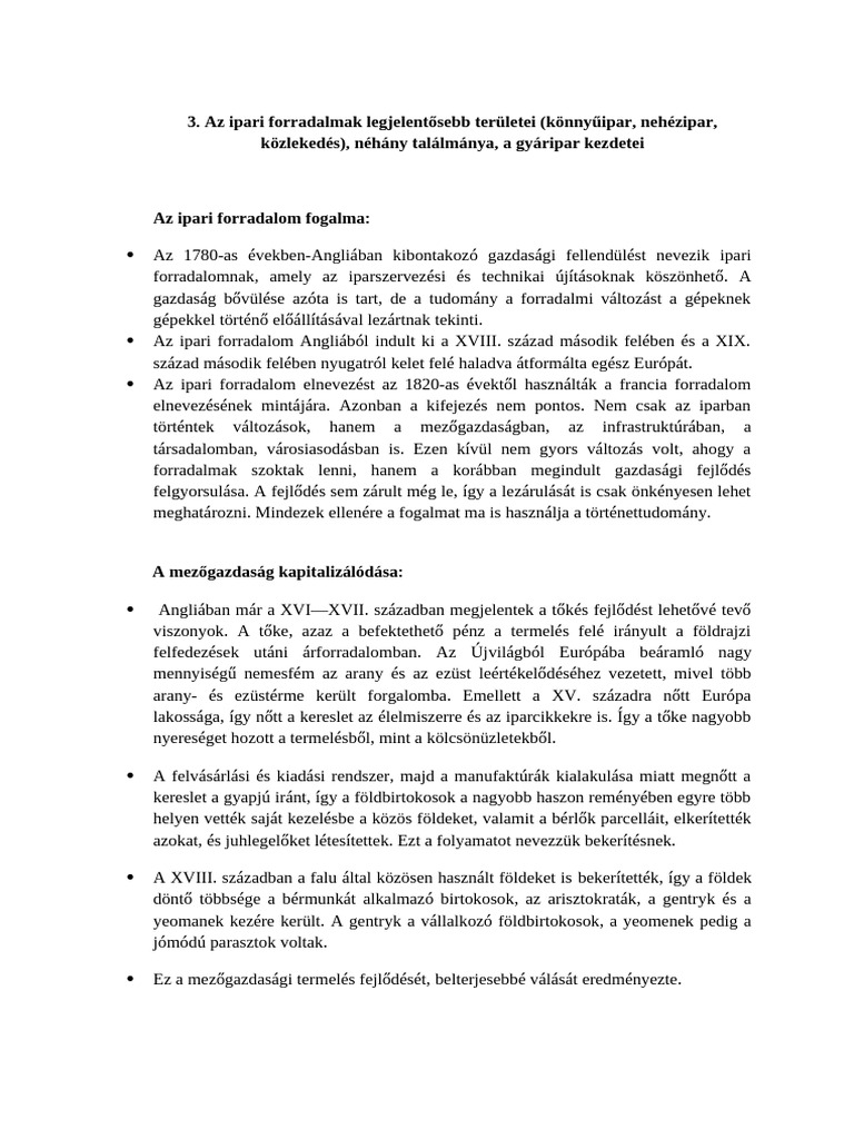 Ipari Forradalom | PDF