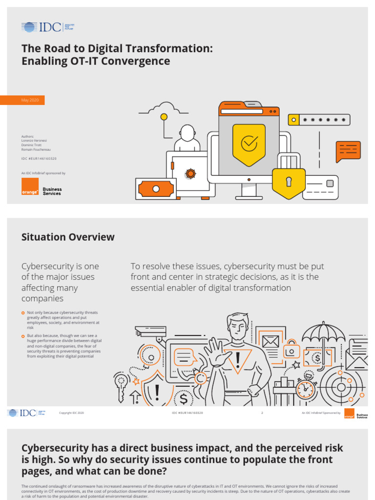 Idc - Infobrief - The Road To Digital Transformation - May2020 | PDF | Computer Security | Security