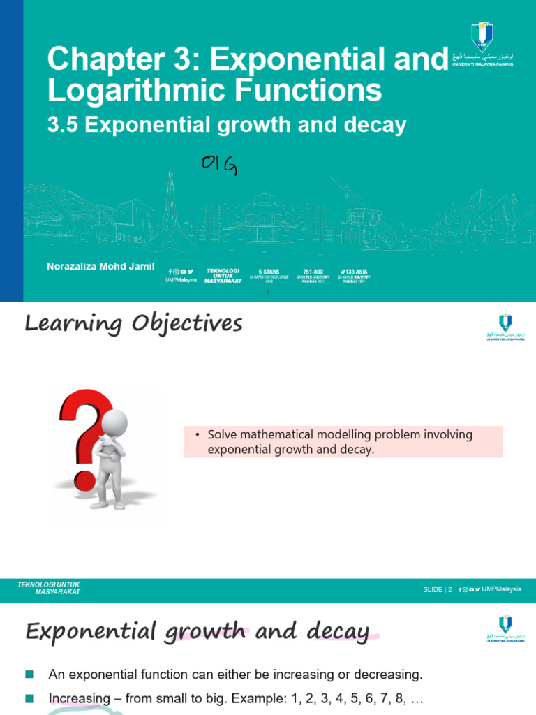 3.5 Exponential Growth and Decay - Scribble Notes | PDF | Exponential ...