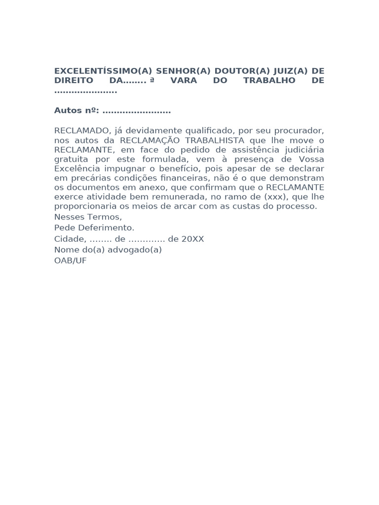 Pedido Retirada de Gratuidade | PDF