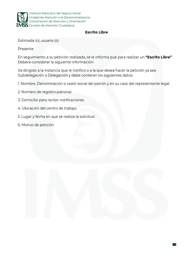 Escrito Libre - 10 Escrito Libre | PDF