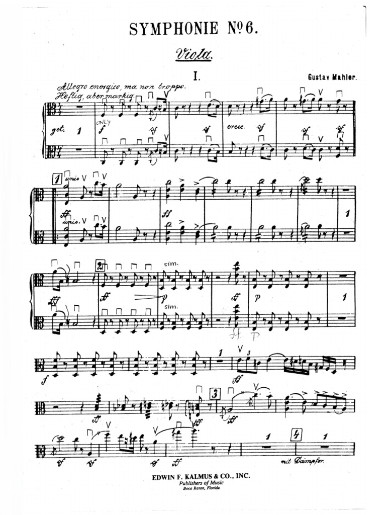 Mahler - Vla. | PDF
