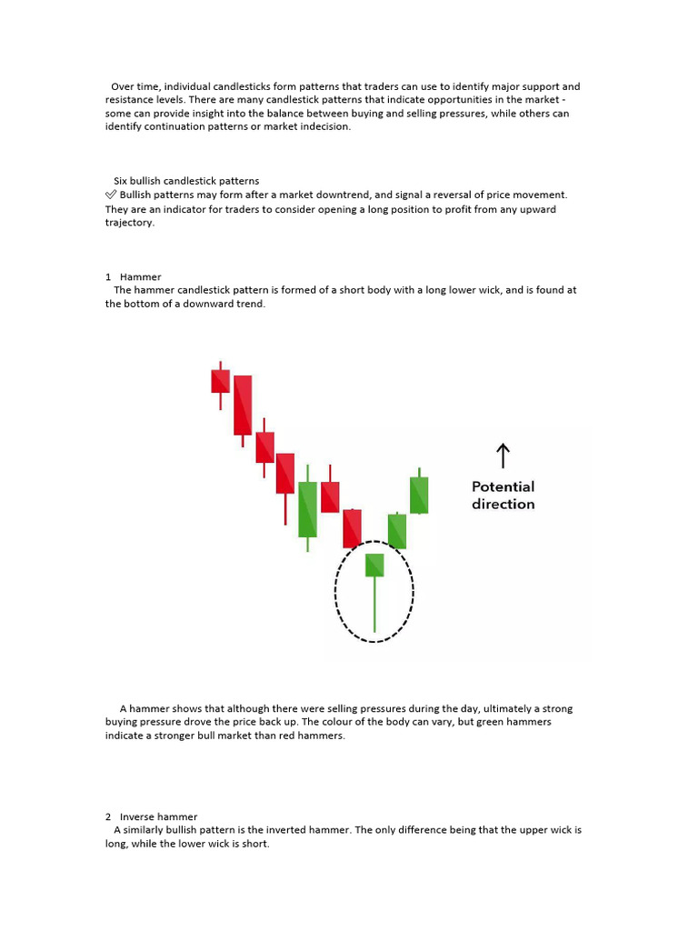 3-Common Candlestick Chart Indicator Graphics | PDF | Market Trend ...