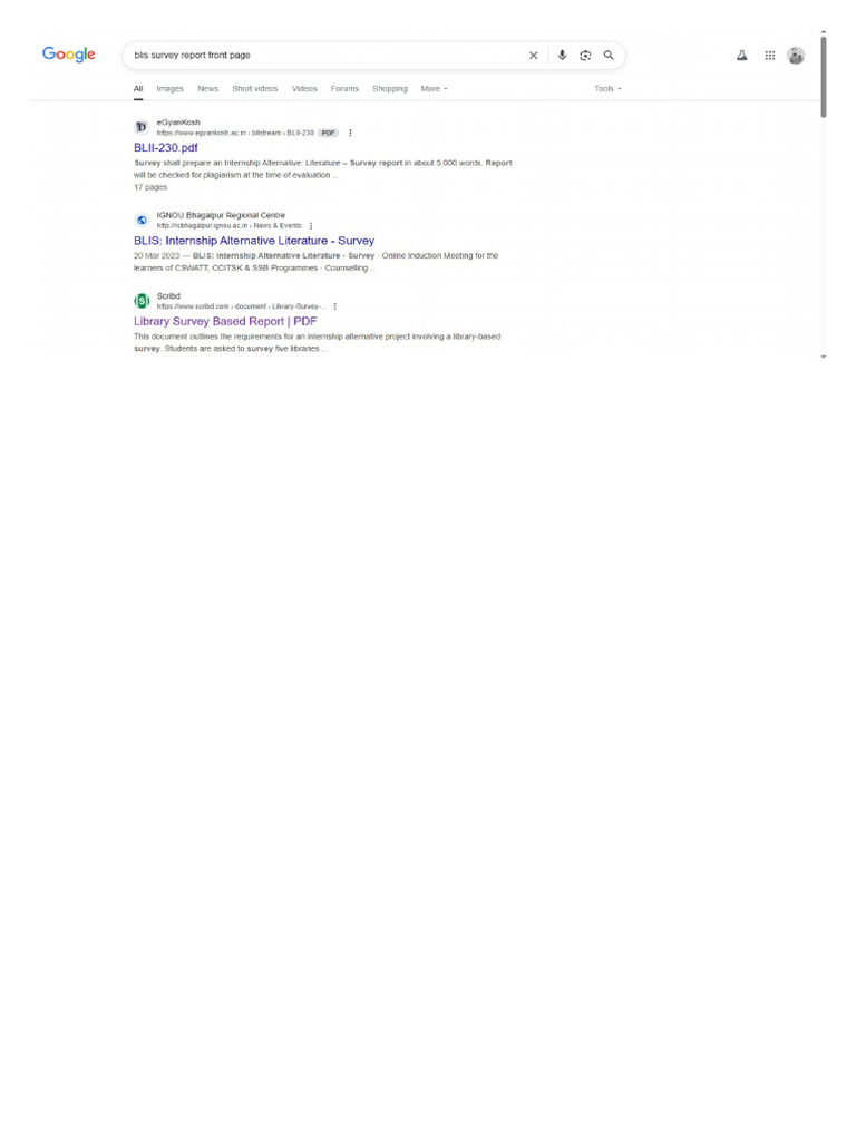 google.com-blis survey report front page - Google Search-cvscreenshot | PDF