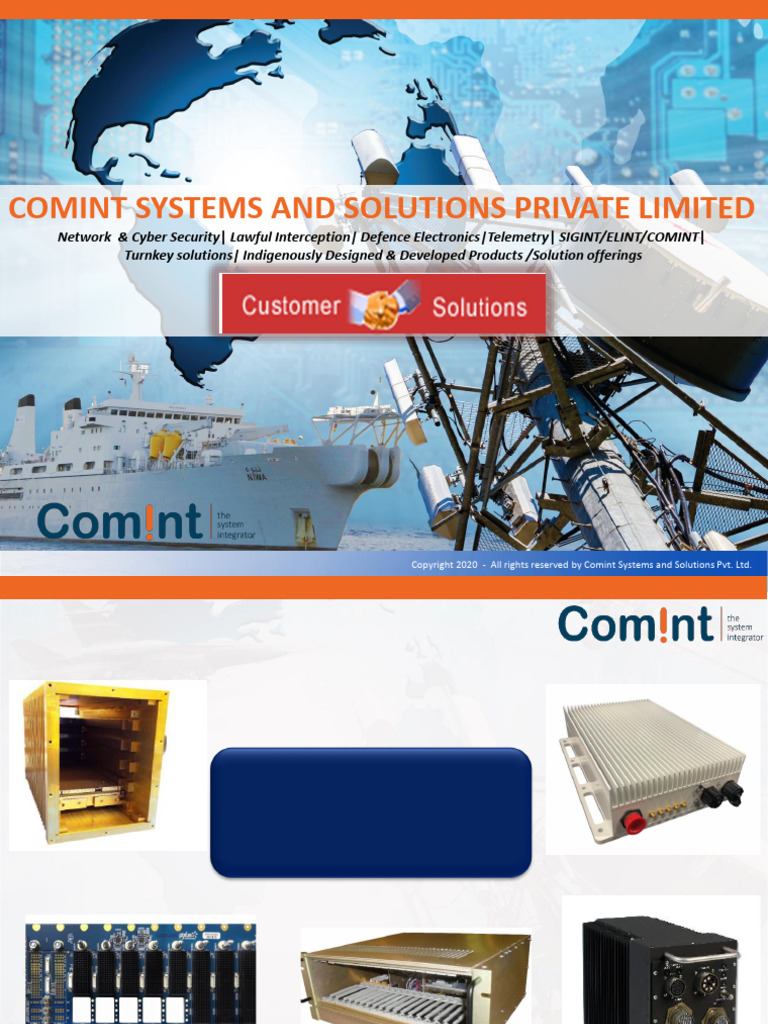 Comint Systems: OpenVPX Solutions | PDF | Computing | Electronics