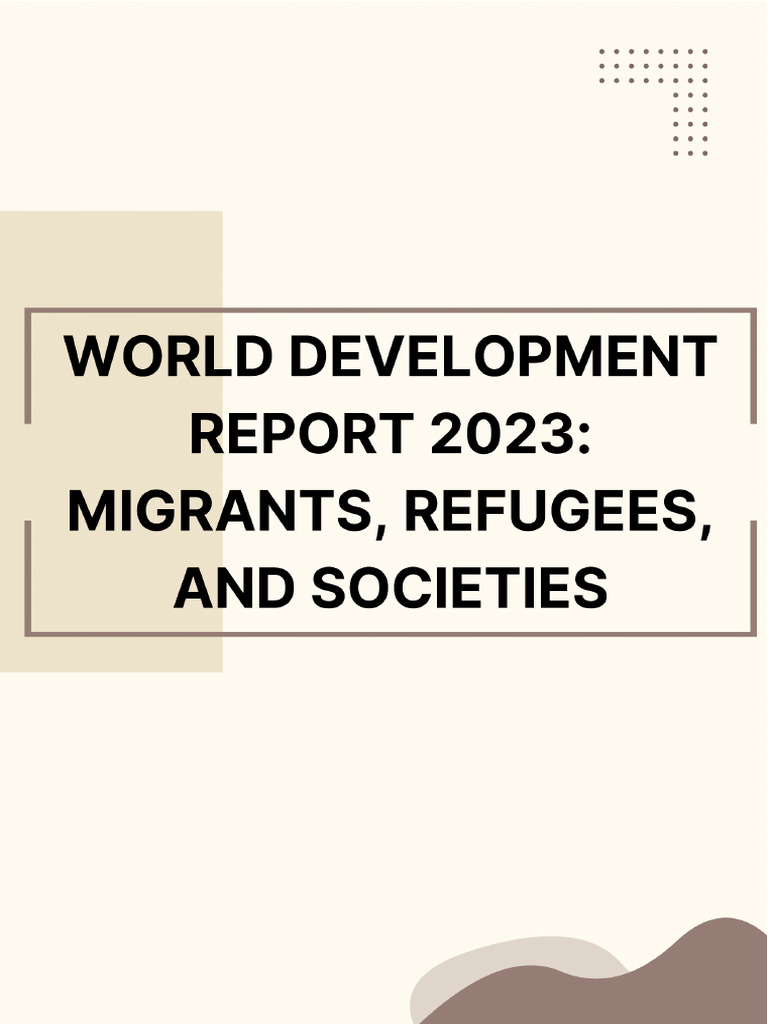 World Development Report 2023 Lyst1719659883508 | PDF | Human Migration | Remittance