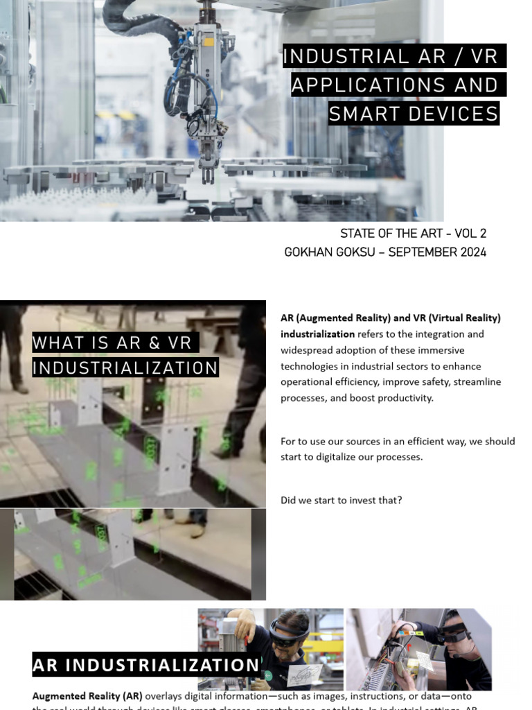 Industrial AR&VR - Smart Devices | PDF | Augmented Reality | Virtual ...
