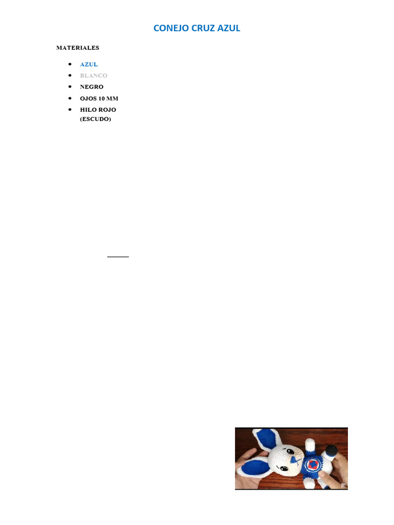 Conejo Cruz Azul | PDF