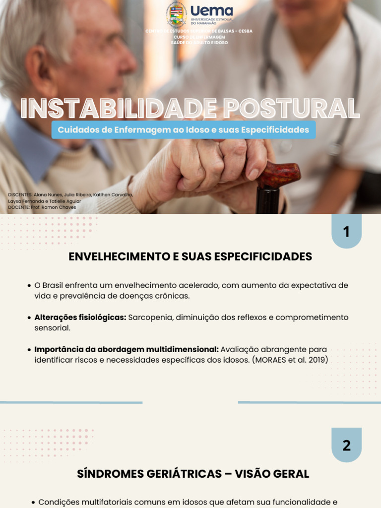 Instabilidade Postural em Idosos: Cuidados | PDF | Mal de Parkinson ...