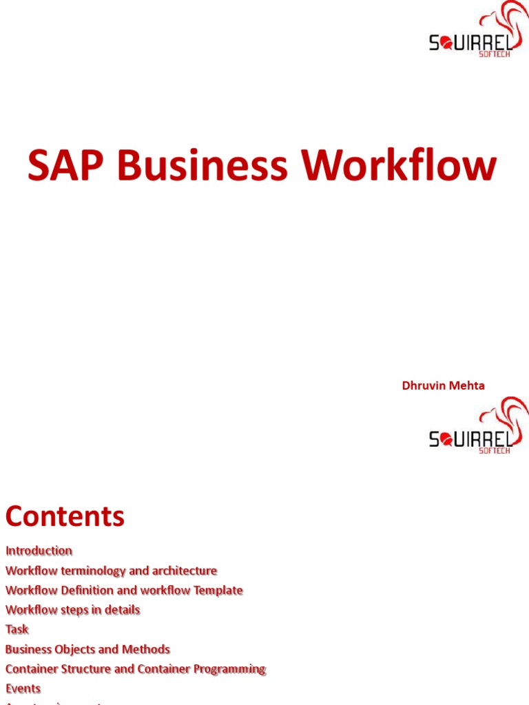 SAP Business Workflow: Dhruvin Mehta | Download Free PDF | Workflow ...
