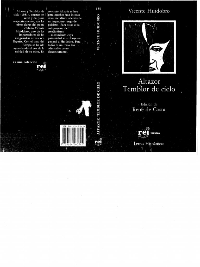 Altazor Temblor de Cielo | PDF