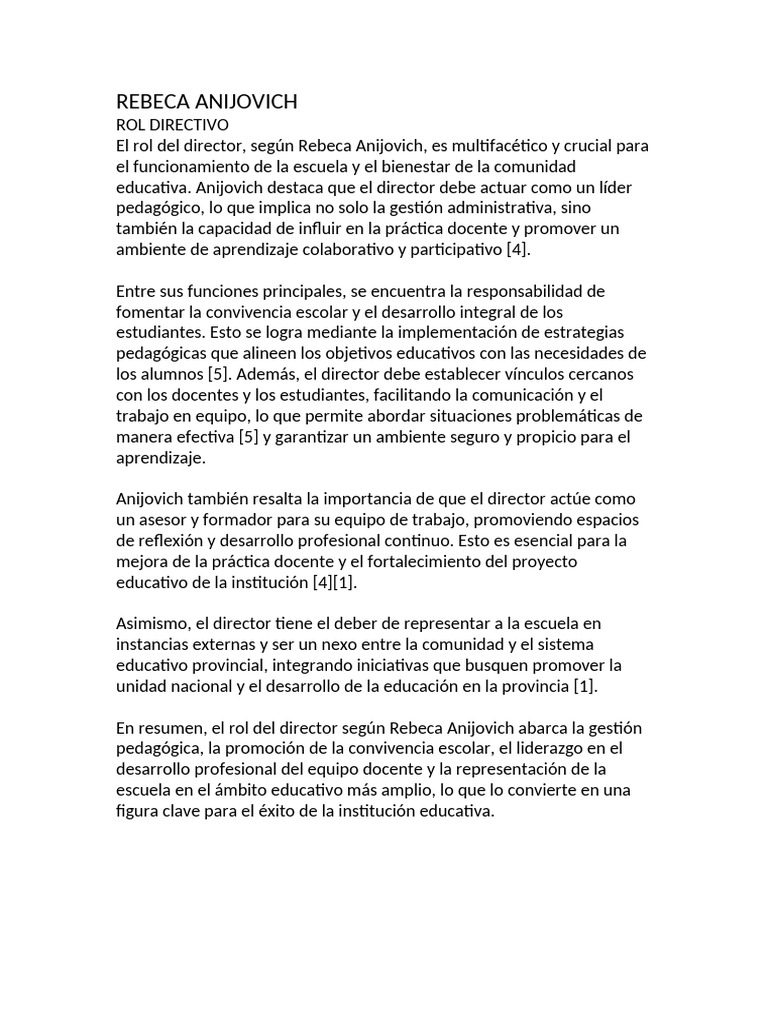 Rebeca Anijovich | PDF | Liderazgo | Enseñando