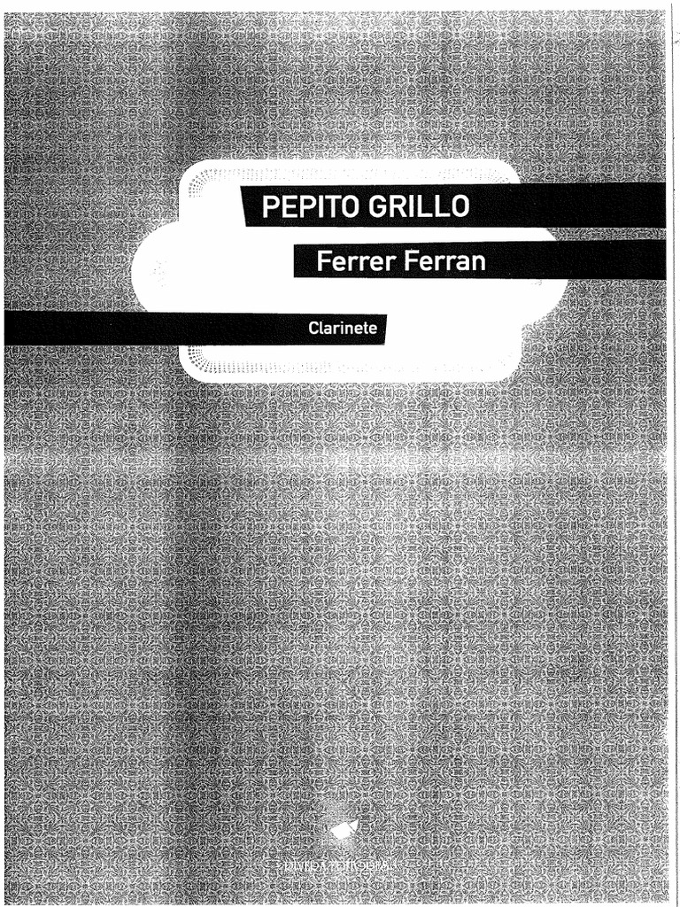 Pepito Grillo - Clarinete | PDF