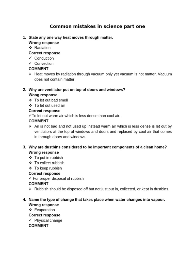 COMMON MISTAKES IN SCIENCE Edi | PDF | Pollination | Seed