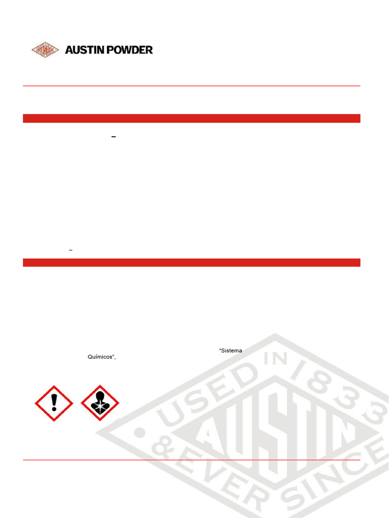 FDS-SHES-APA-012-Austinite ANFO | PDF | Agua | Incendios