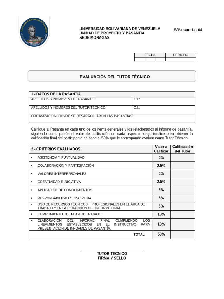 1743438869707_1743438793628_Formato 4-5 Evaluación Tutores | PDF