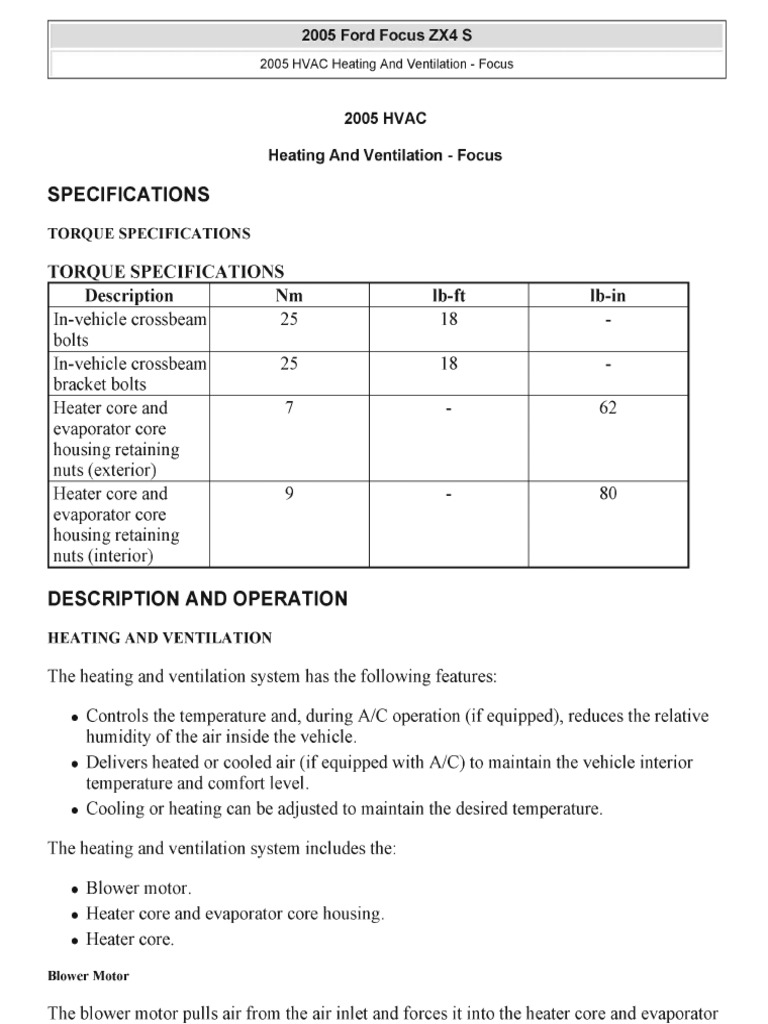 Heating and Ventilation | PDF