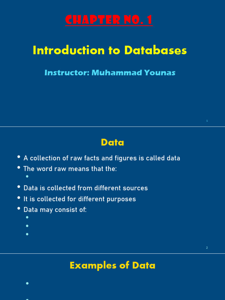 Chapter 1 Introduction to Databases Final | PDF | Databases | Database Transaction
