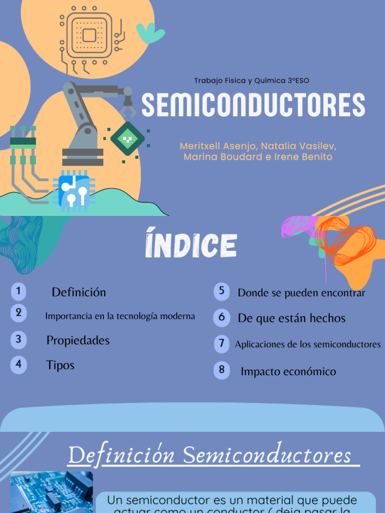 Semiconductores Trabajo Fyq | PDF | Semiconductores | Dopaje (semiconductor)