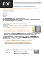 PhET Gas Laws Intro | PDF | Gases | Temperature