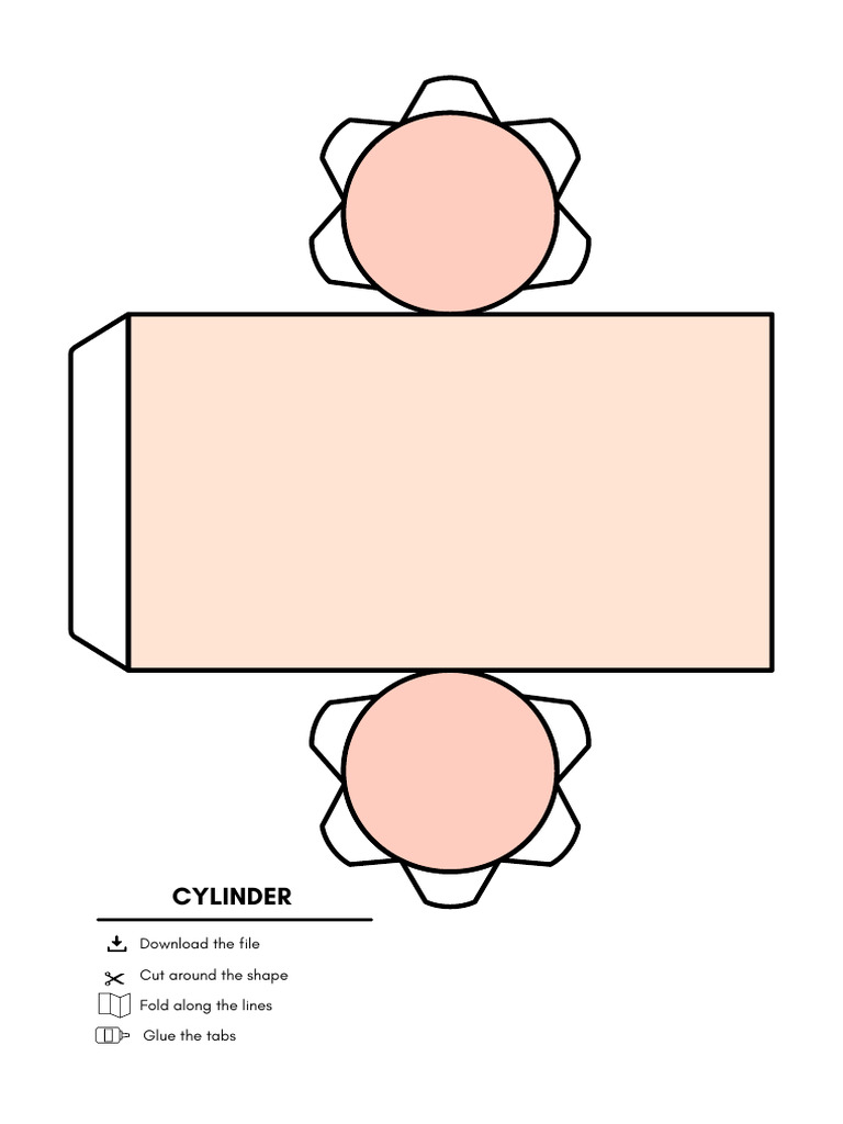 Geometry Cylinder Net Template | PDF