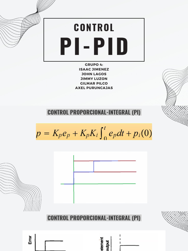 Control PI - PID | PDF | Ingeniería mecánica