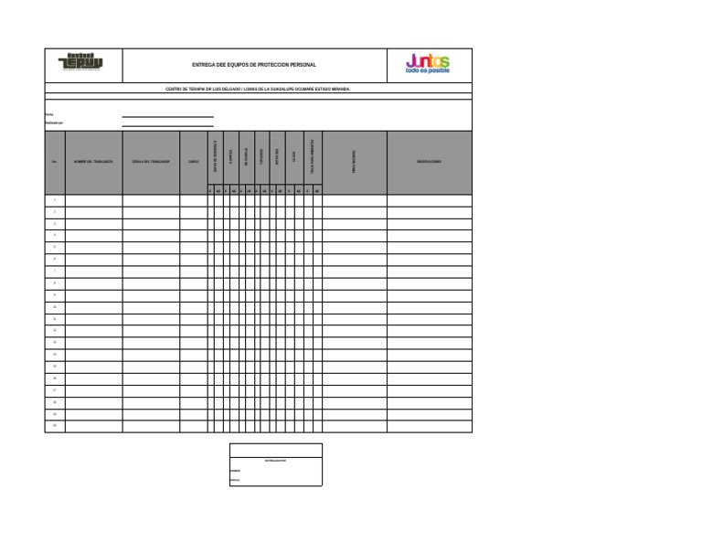 Formato Lista de Chequeo para EPP | PDF