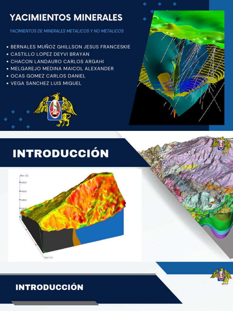YACIMIENTOS MINERALES | PDF | Minerales | Minería