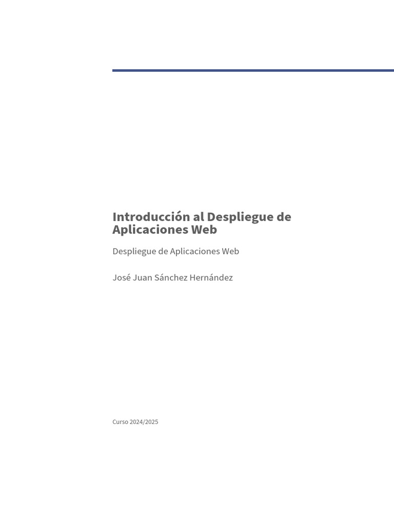 Despliegue de Aplicaciones Web Modernas | PDF | Computación en la nube | Hipertexto