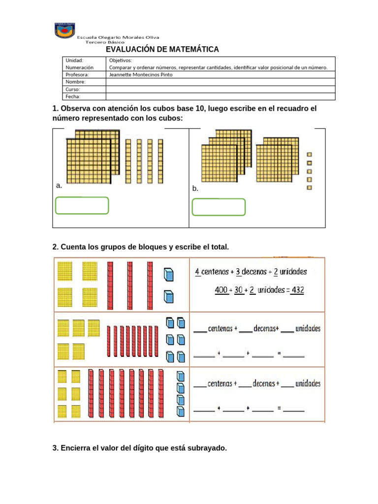 Prueba Mate Con Adecuación | PDF