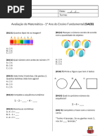 Prova CAED 2025 - 1° Ano Matemática M0108 | PDF