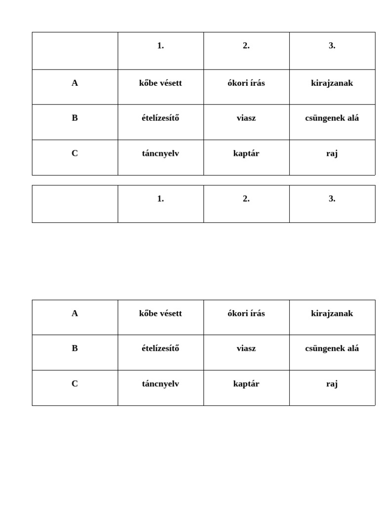 Táblázat | PDF