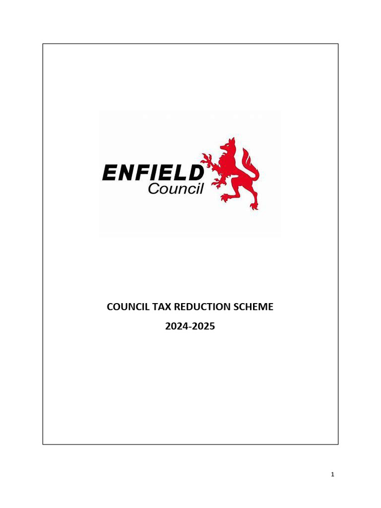 Council Tax Reduction Scheme 2024 To 2025 - Enfield-Council-Tax ...